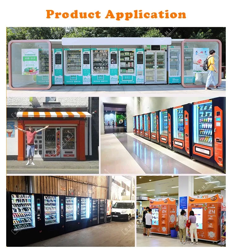 Cashless Japanese Vending Machine Qr Code Touch Screen Drinks And Snack ...