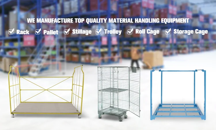 Cargo Storage Equipment Stackable Pallet Tainer Metal Stacking Stillage ...