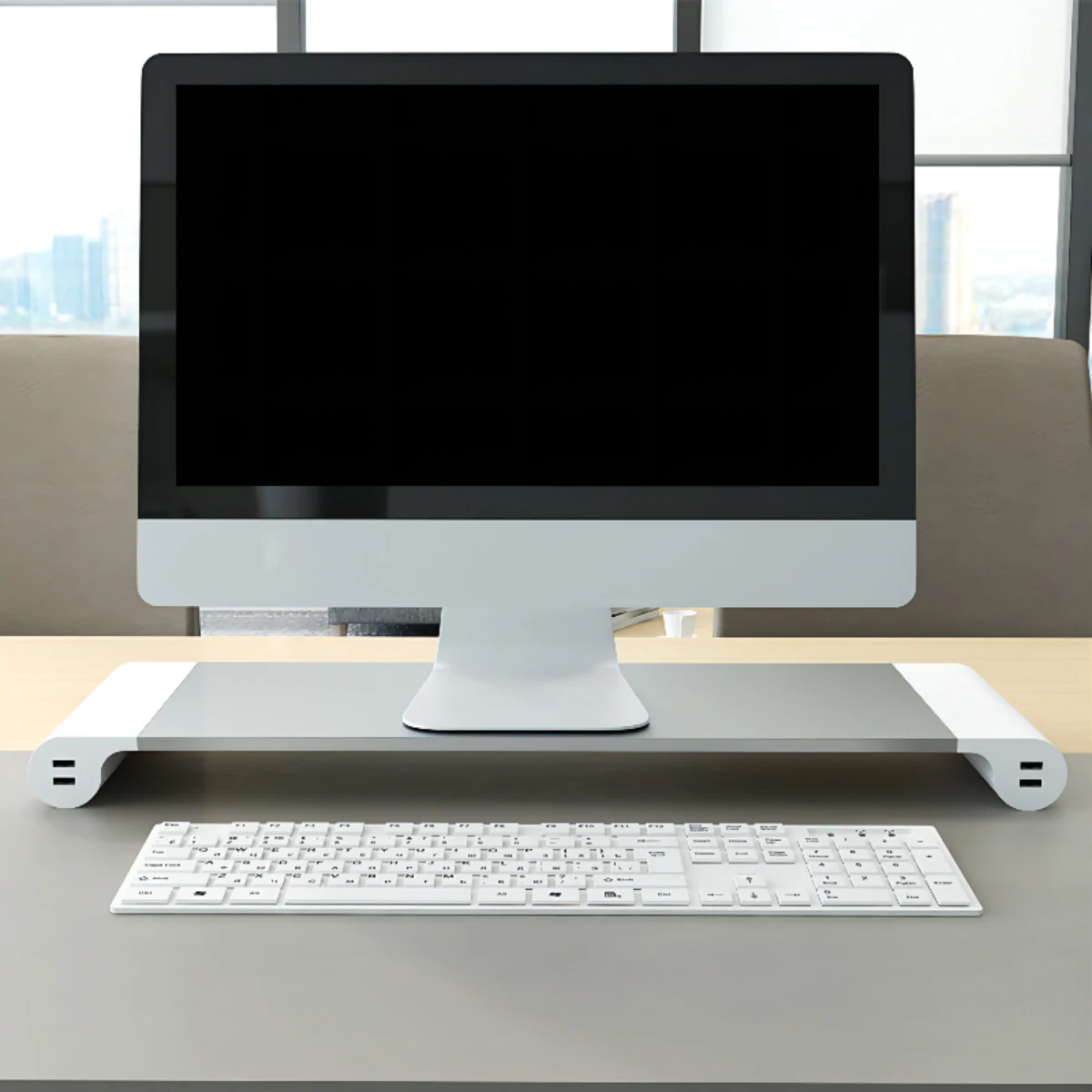 Minimalism Monitor Stand Riser with USB Hub - SIKAI CASE