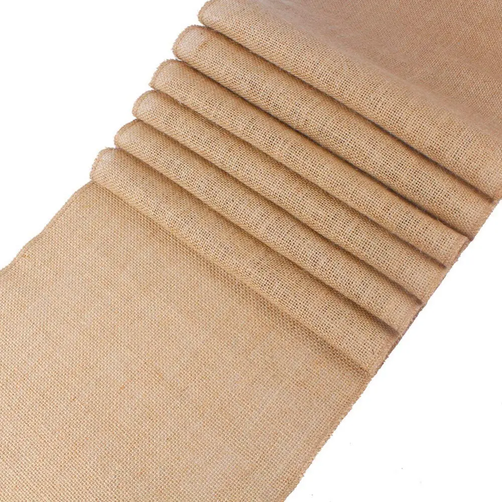 Oem Waterproof Jute Table Runner Yute Fabric Tablecloth Burlap Table ...