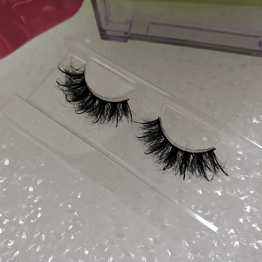 Full Volume Fluffy Mink Eyelash Lash Box Luxury Eyelashes Real Siberia ...
