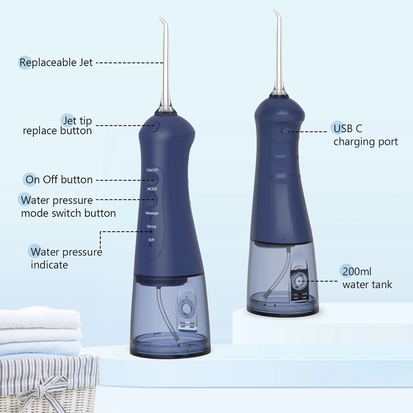 Cheap Price Portable Cordless Electric Pick Dental Water Flosser ...