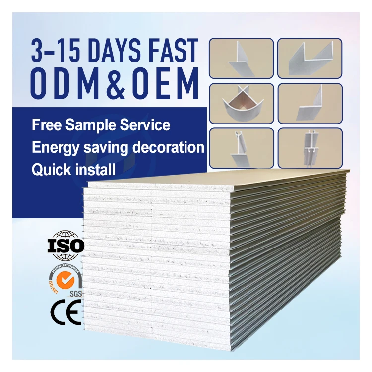 SH Wall Panel EPS Sandwich Panels With Film-coated Packaging and ...