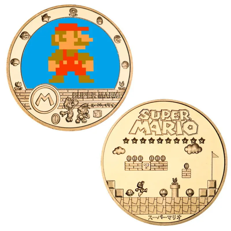 Alibaba.com: Mario Gold Coin 100% hand-polished metal anime souvenir ...
