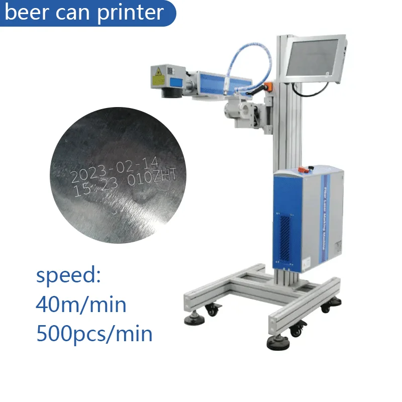 Metal Can Batch Code Engraving Machine Beer Can Production Date Expiry ...