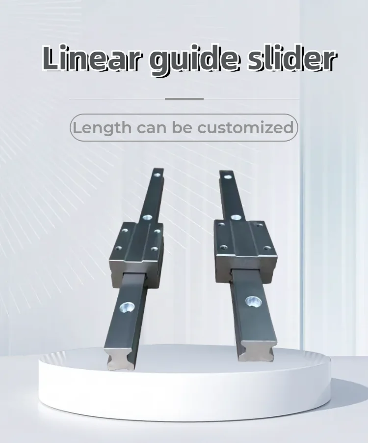 Guide Rail Of Four Holes Linear Guide Slider Rails Block Bearing ...