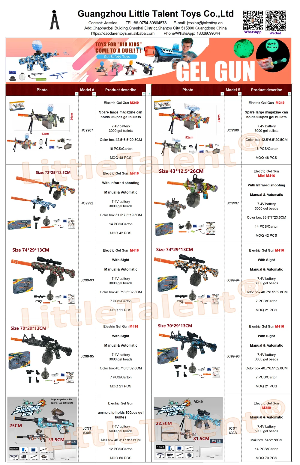 2023 Water Gel Bead Glock M416 P90 Gell Blaster Ak Gel Gun Blaster ...