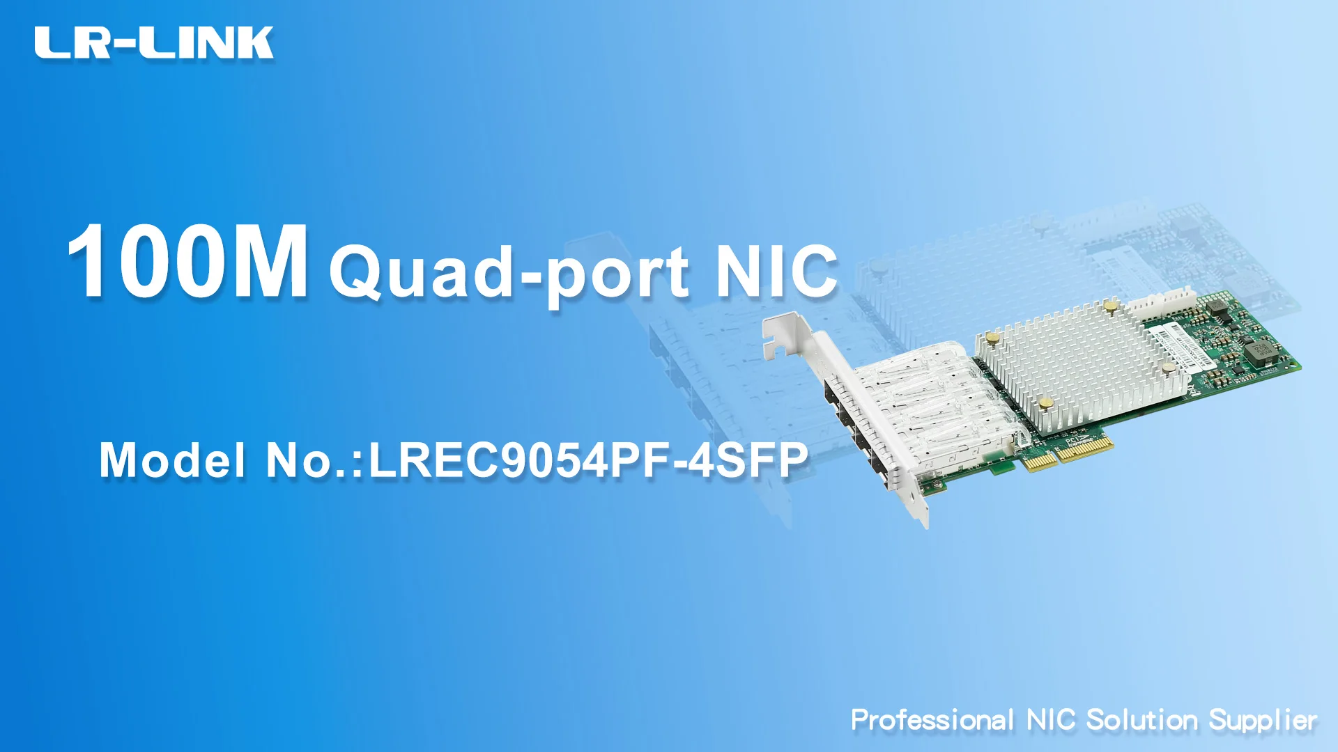 Lrec9054pf-4sfp 100fx 4 Port Sfp Pcie Lc Intel I350 Chipset Optical Nic ...