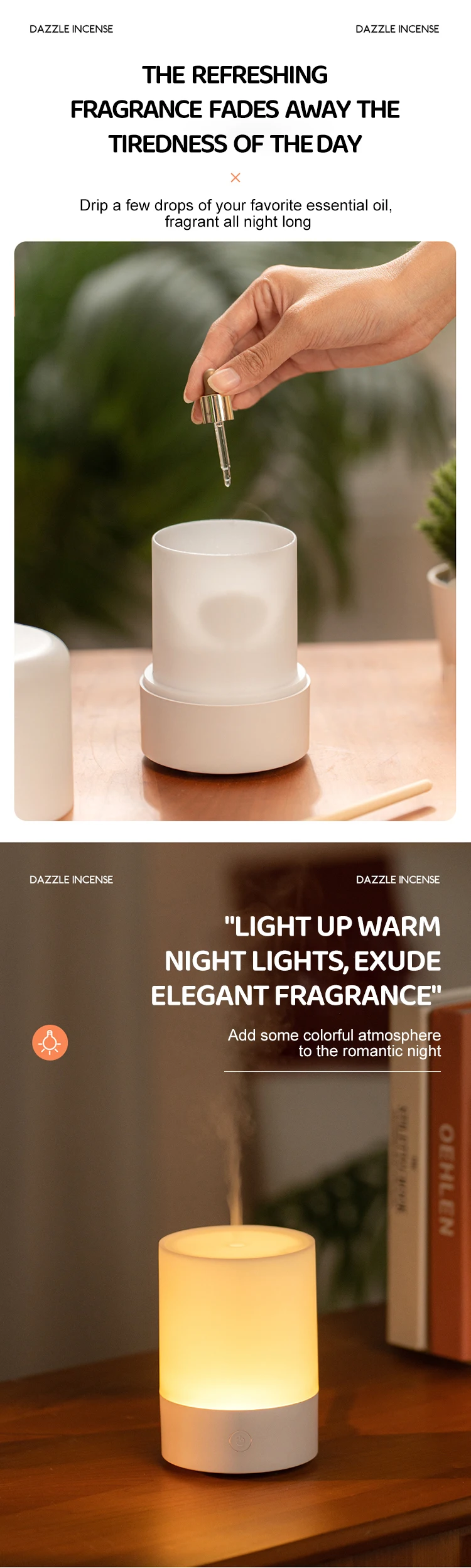 Jinlangye Electronic Essential Oil Nebulizer - Portable Aroma Diffuser