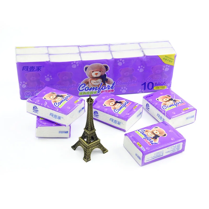 Factory Direct Sales Small Packet Of Portable Paper Handkerchief Facial ...