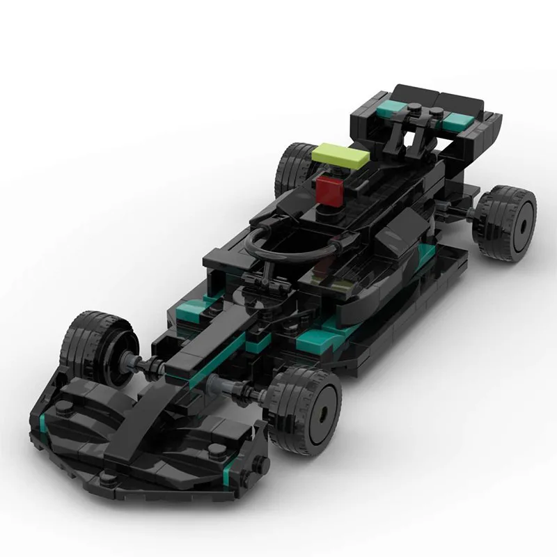 Moc Technic F1 W14 Black Roadster Sports Racing Car Model Vehicle ...