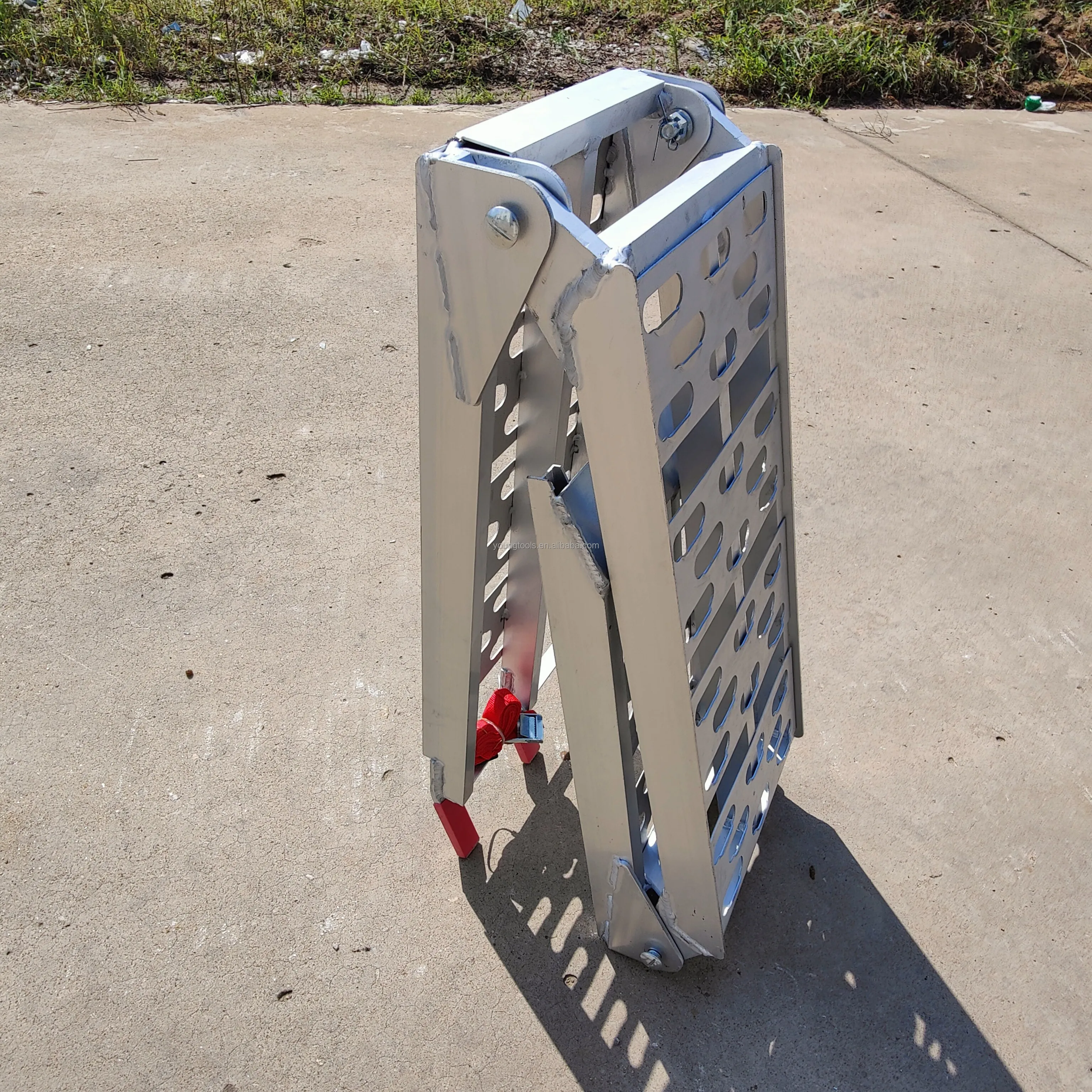 Heavy-duty Folding Aluminum Car And Motorcycle Atv Ramp Durable Loading ...