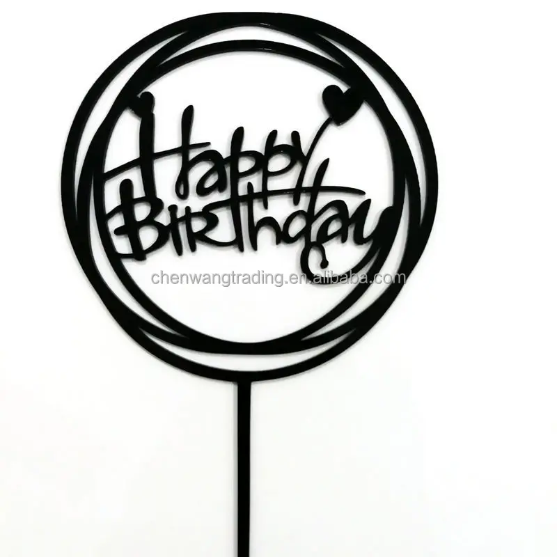 Happy Birthday Cake Topper Flag Football Theme Party Cupcake Topper For ...