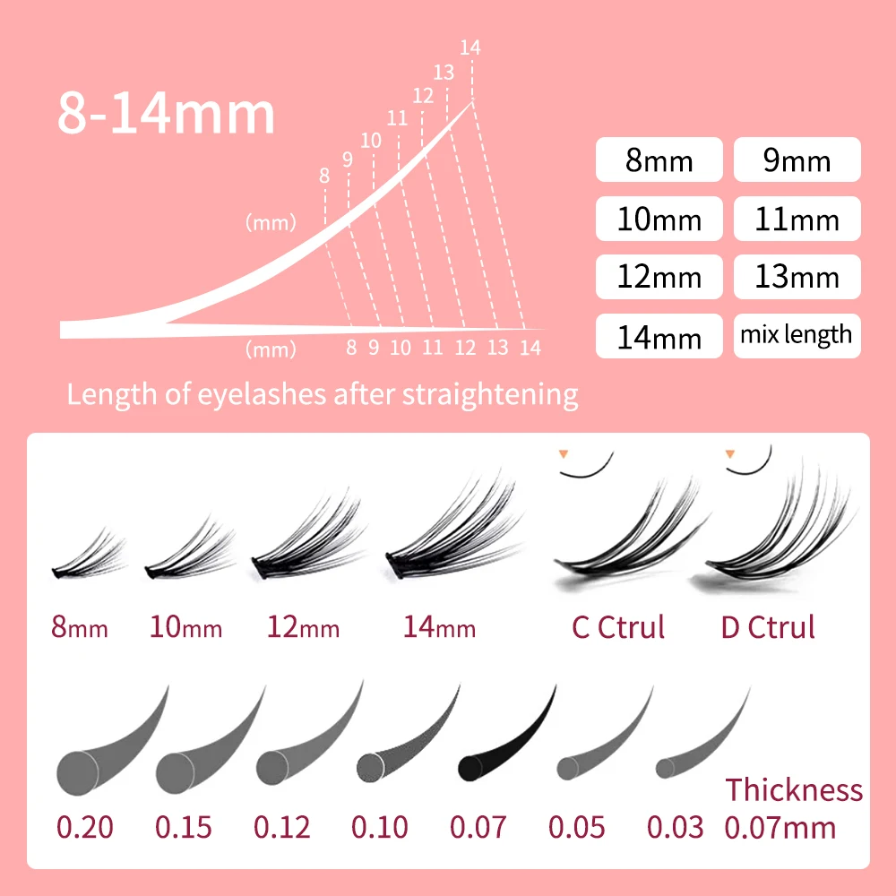 Heat Bonded Pestaas Lashes - Natural, Customizable Eyelash Extensions