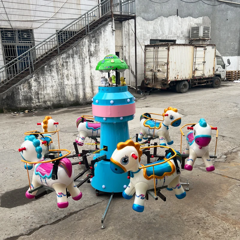Outdoor Kids Playground Merry Go Round Hot Sale Carousel Horse Ride ...