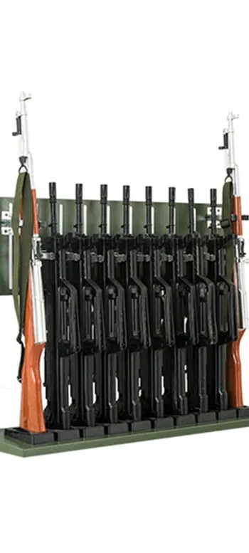 Weapon Display & Storage Solution Single-sided Single-tier Rifle Armory ...