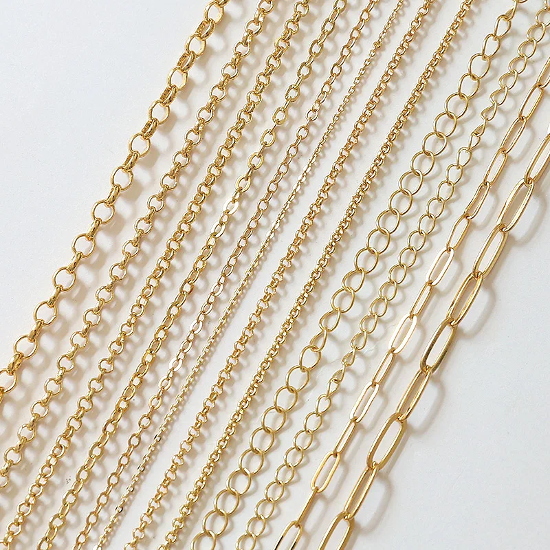 Lefeng Wholesale Stainless Steel Anti Tarnish 14k 18k Gold Chains Bulk ...