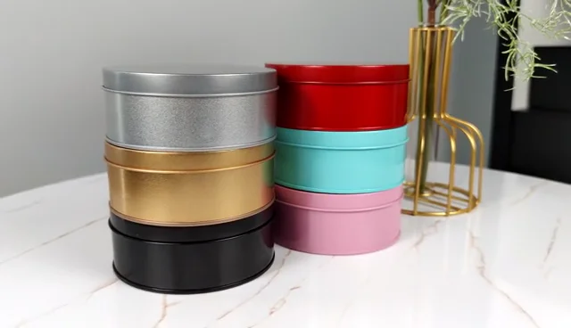 Hot Sales New Products Food Grade Round Metal Container Candy Sugar ...
