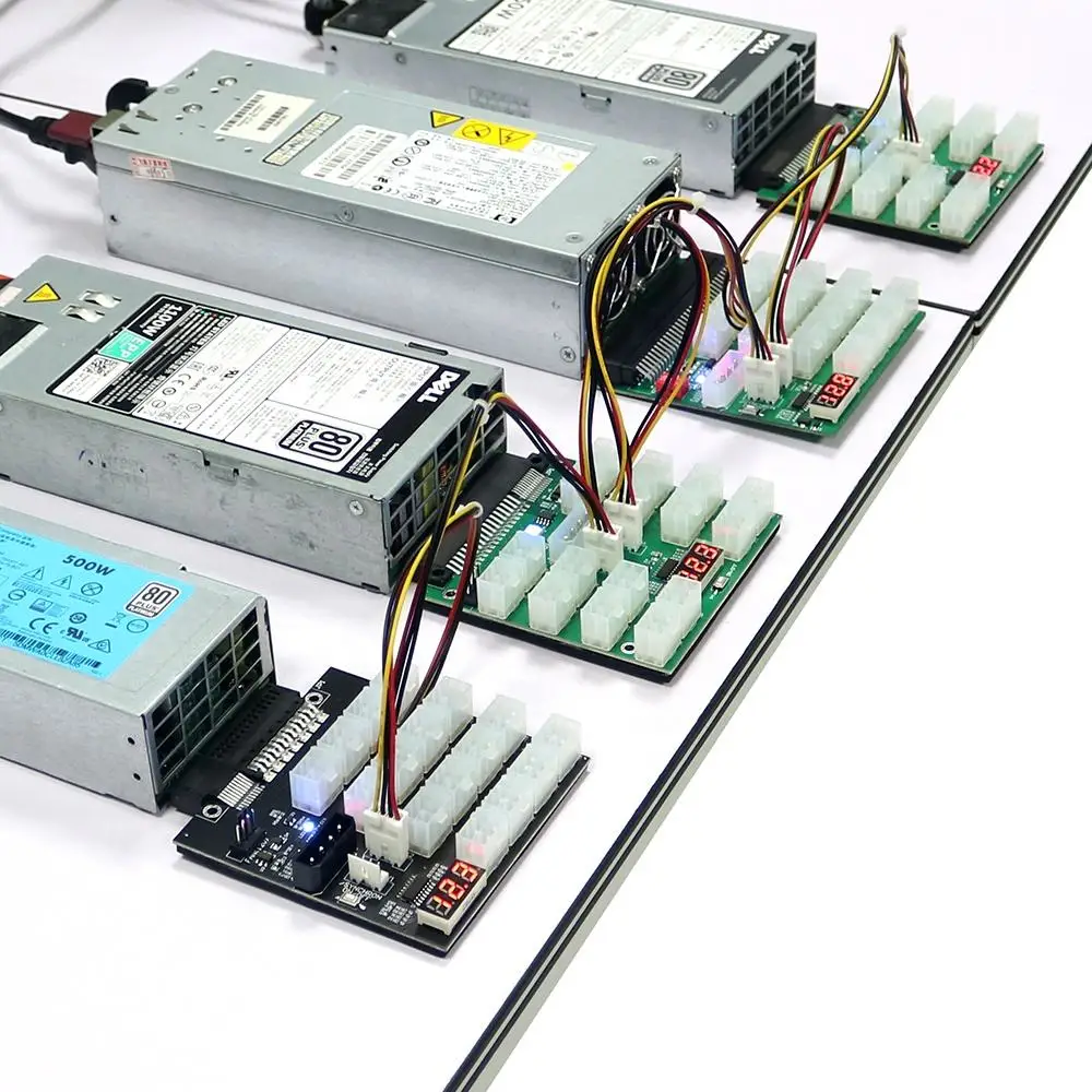 12 Port 6pin Connector Led Display 12v Power Module For Psu Adapter ...