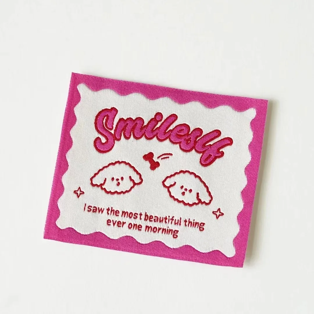 High Density Custom Brand Name Logo And Size End Folded Textile Neck ...