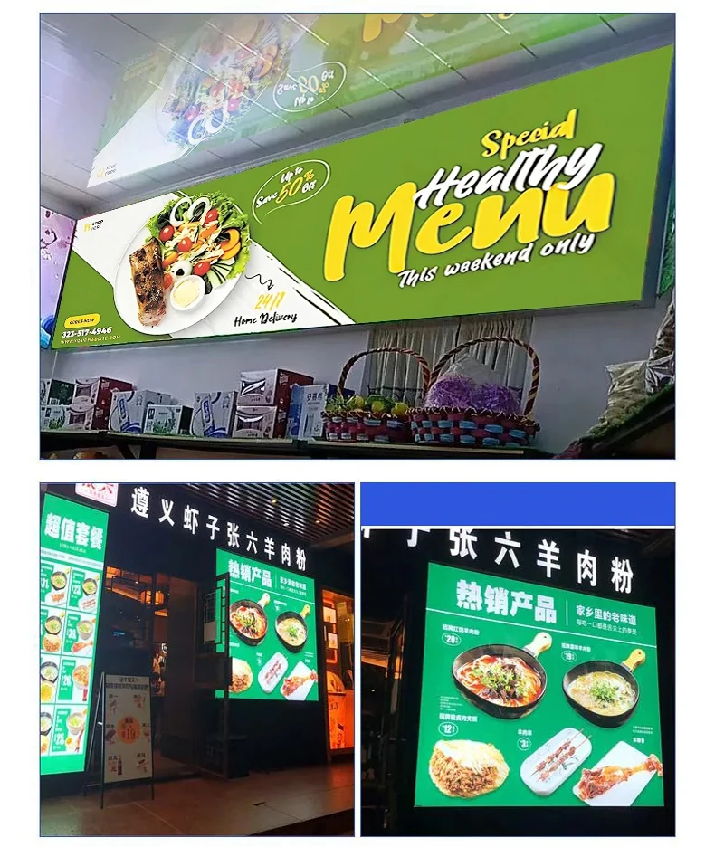 Outdoor Advertising Light Box Aluminium Alloy Poster Tension Fabric LED ...