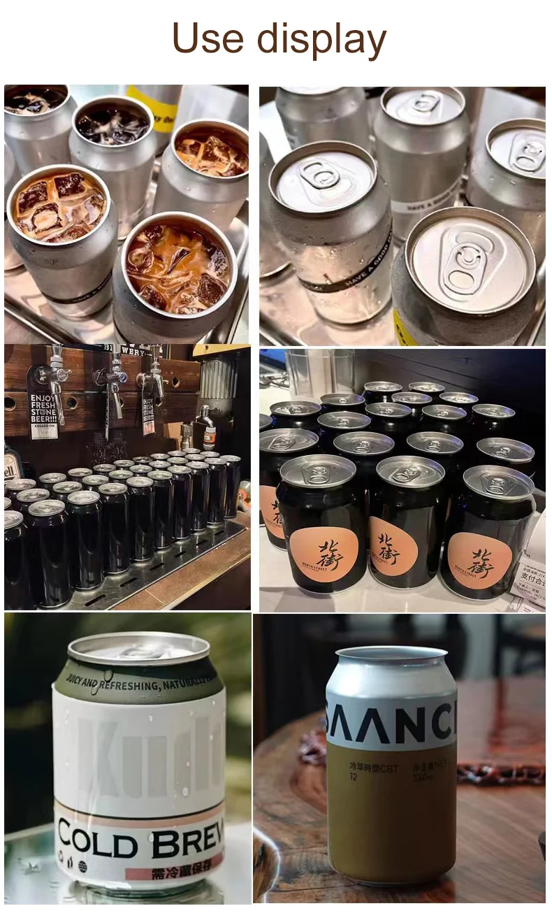 High Quality Aluminum Cans with Easy Open Lids for Drinks