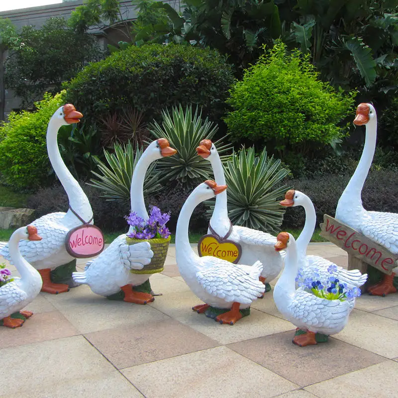Outdoor Garden Decoration Animal Ornaments Resin Crafts Garden ...