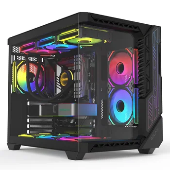 Cool Argb Light Effect Panel Esports Computer Case High Transparency ...