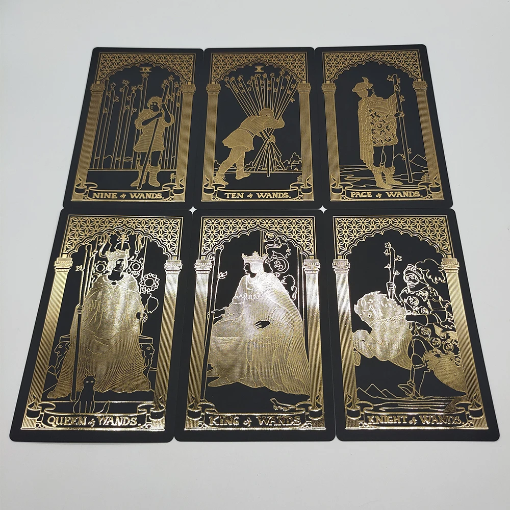 Cost Worthy Luxe Gold Foil Tarot Deck - Perfect for Beginners
