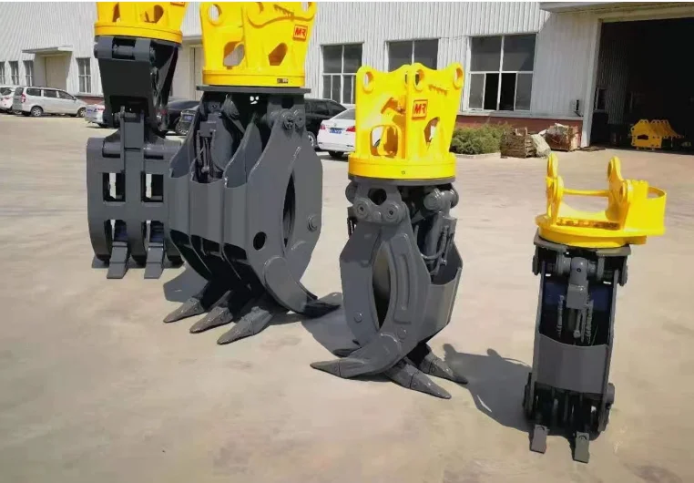 Rotary Excavator Hydraulic Grabs - Durable Log Grapples