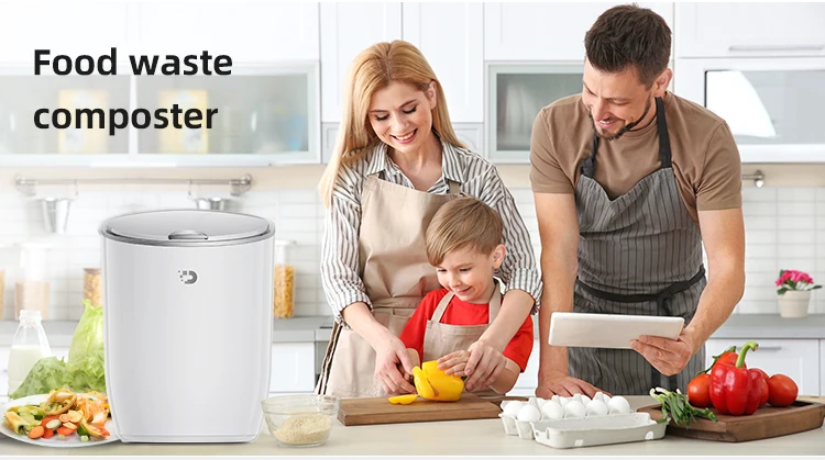 Reencle Home Composter Electric Kitchen Composter - 3L Indoor Odorless ...