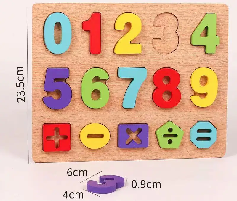3D Kids Didactic Learning Wooden Jigsaw Puzzle Toys