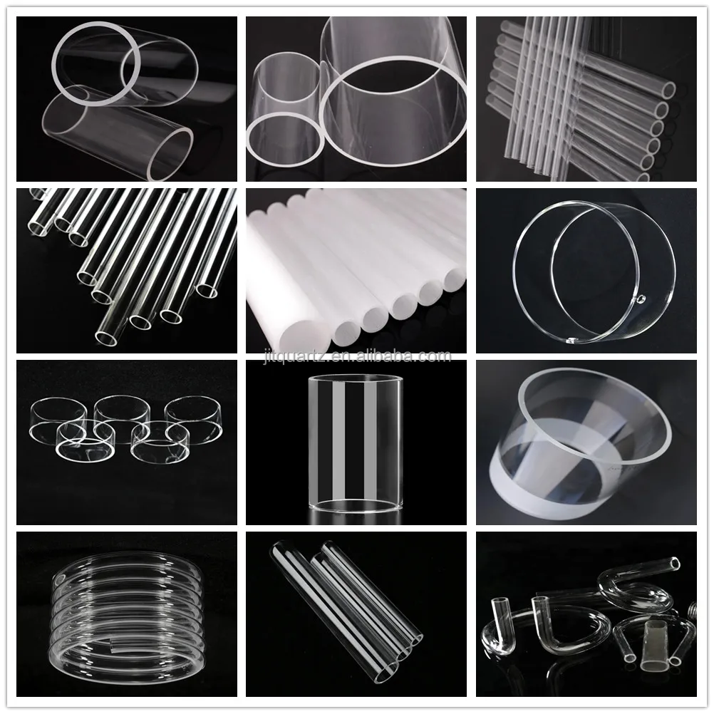 Semiconductor Optical Quartz Glass Tube Quartz Heater Glass Tube For ...