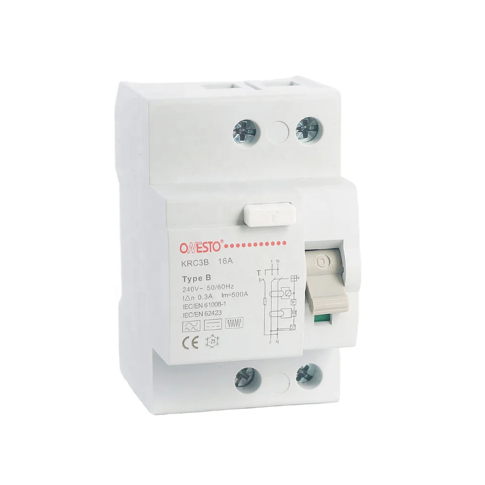 Type B RCD for EV Charger 30mA 100mA 300mA RCCB Circuit Breaker 16A 25A ...