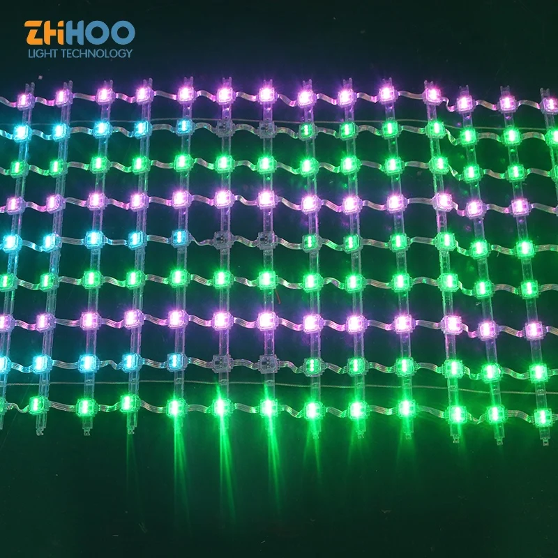 Waterproof Programmable Mesh Pixel LED Screens for Landscapes