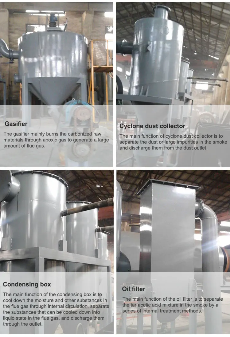 Hot Air Flow Continuous Rotary Biochar Pyrolysis Carbonization Stove ...