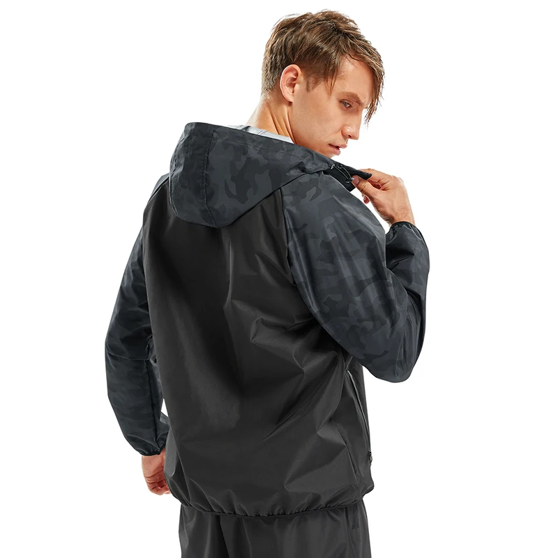 Weight Loss Sauna Jacket Gym Workout Tops Body Shaper Training Sweat ...