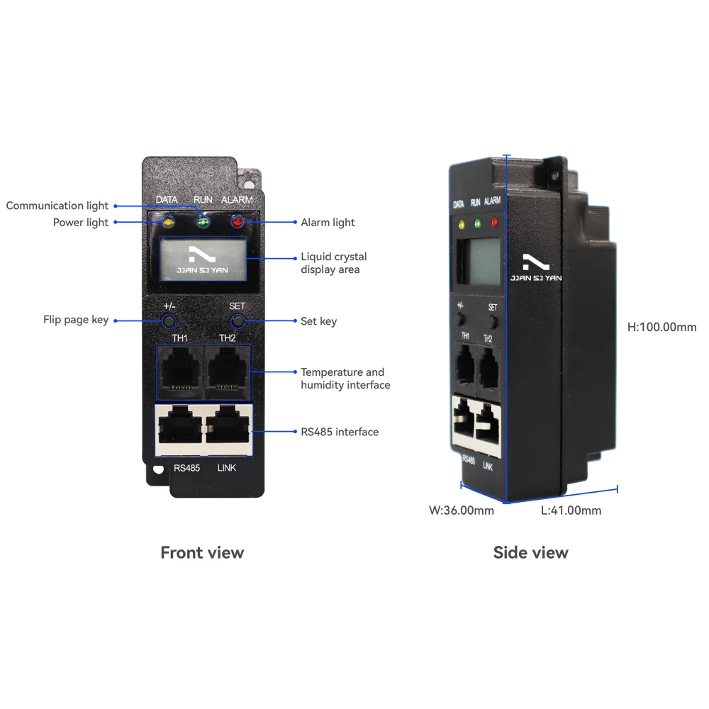 Pdu Power Distribution Unit Single-phase Ac Voltage And Current Meter Heads Lcd Display Rs485 ...