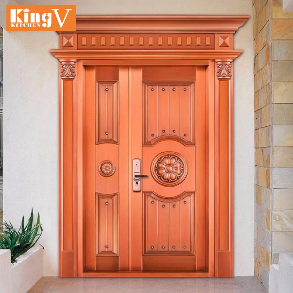 Kingv Steel Main House Steel Doors Exterior,Entrance Imitate Bronze ...