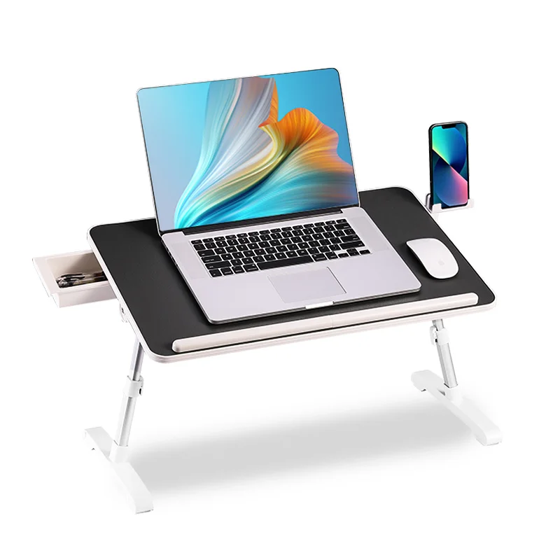 Height Adjustable Laptop Stand Ergonomic Aluminium Adjustable Bed Table ...
