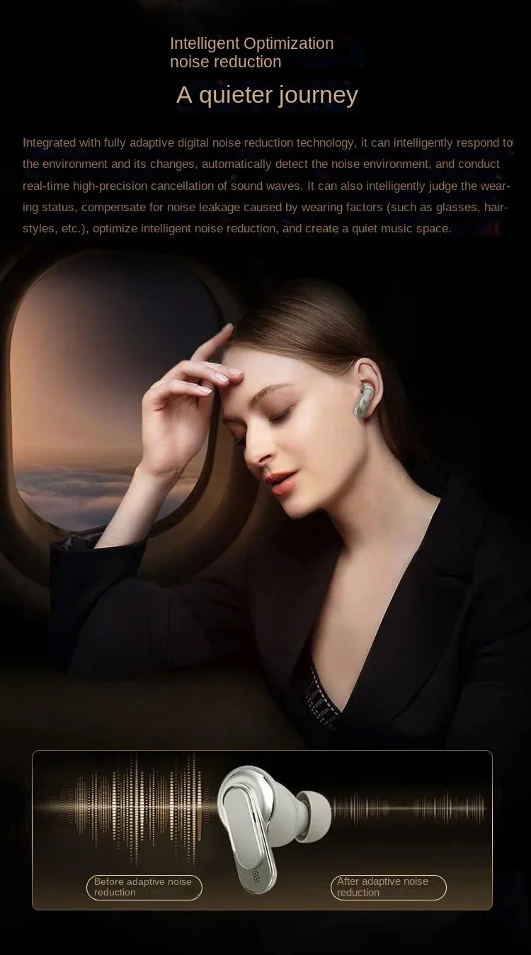 V8 Tour Pro 2 Hifi Stereo ANC ENC Noise Cancelling Earbuds