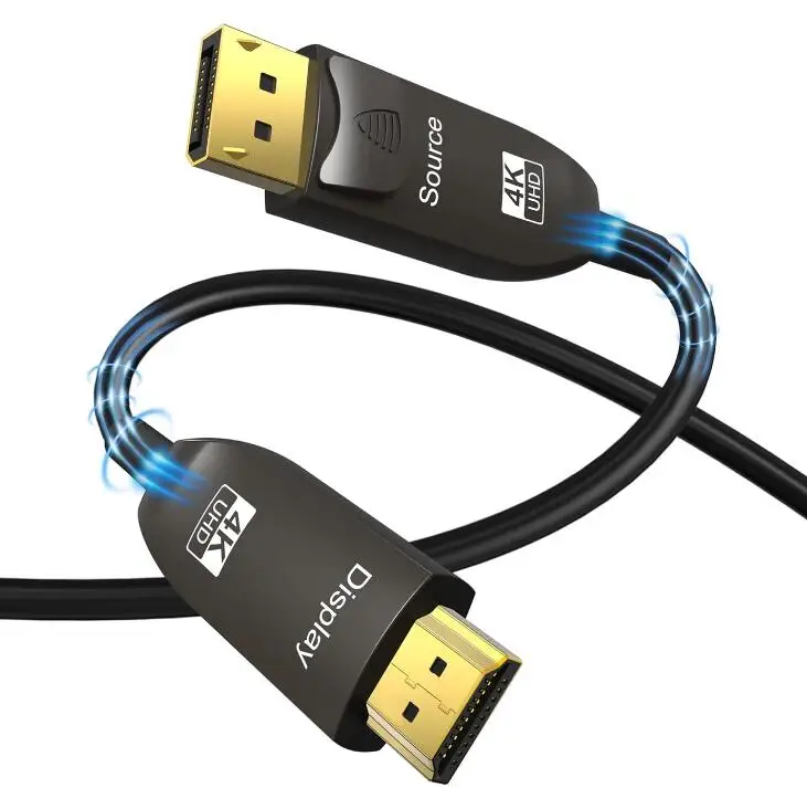 4K Fiber Optic DisplayPort to HDTV 2160P Cable 50ft| Alibaba.com