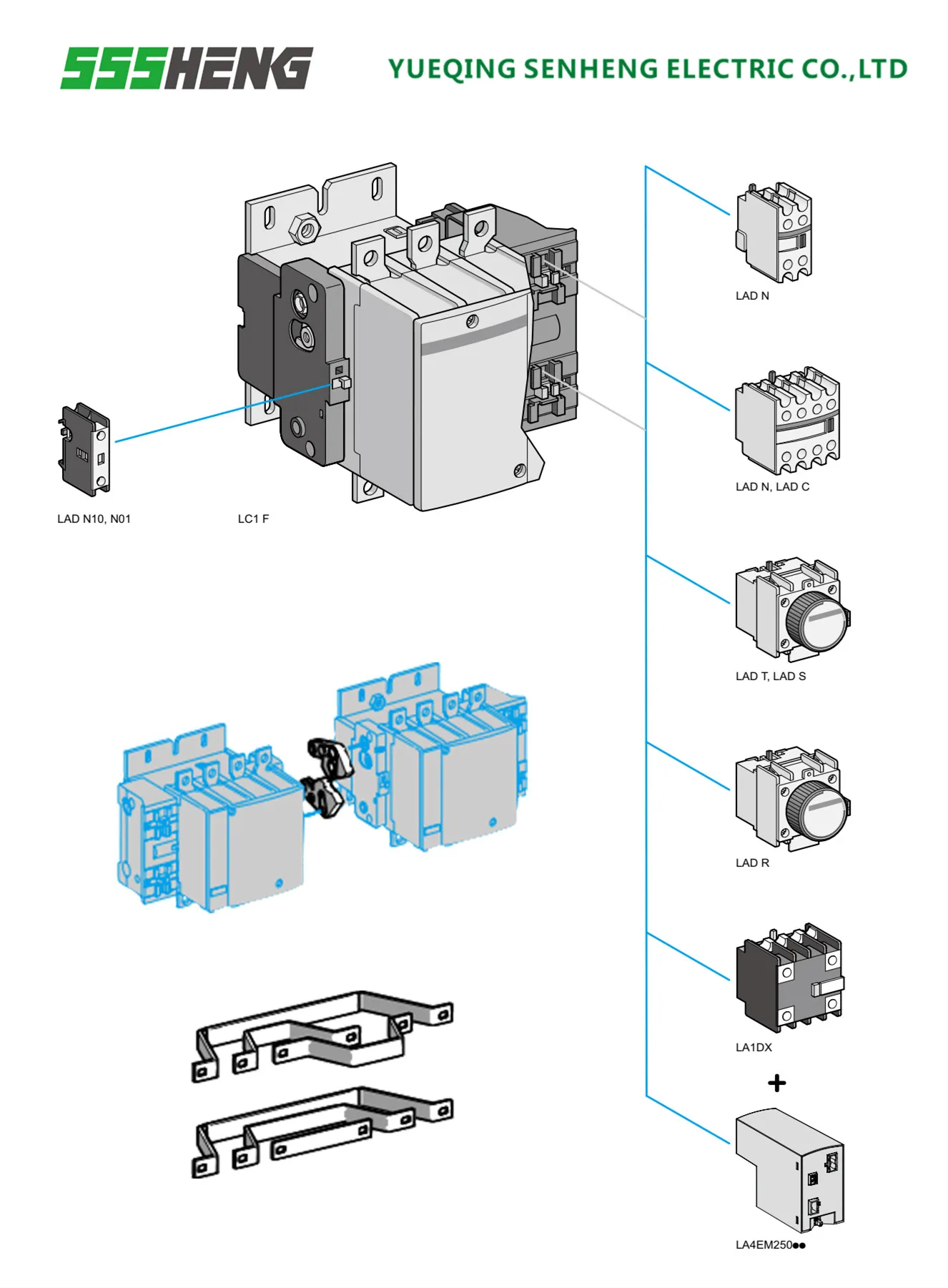 Senheng Ac Contactor Lc1f2100 Magnetic Contactor Cjx2-f2100 3-phase ...