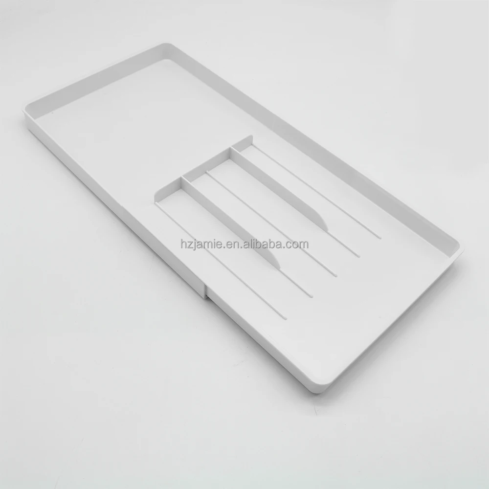 Japandi Style Expandable Kitchen Drawer Divider Organizer Large Plastic ...