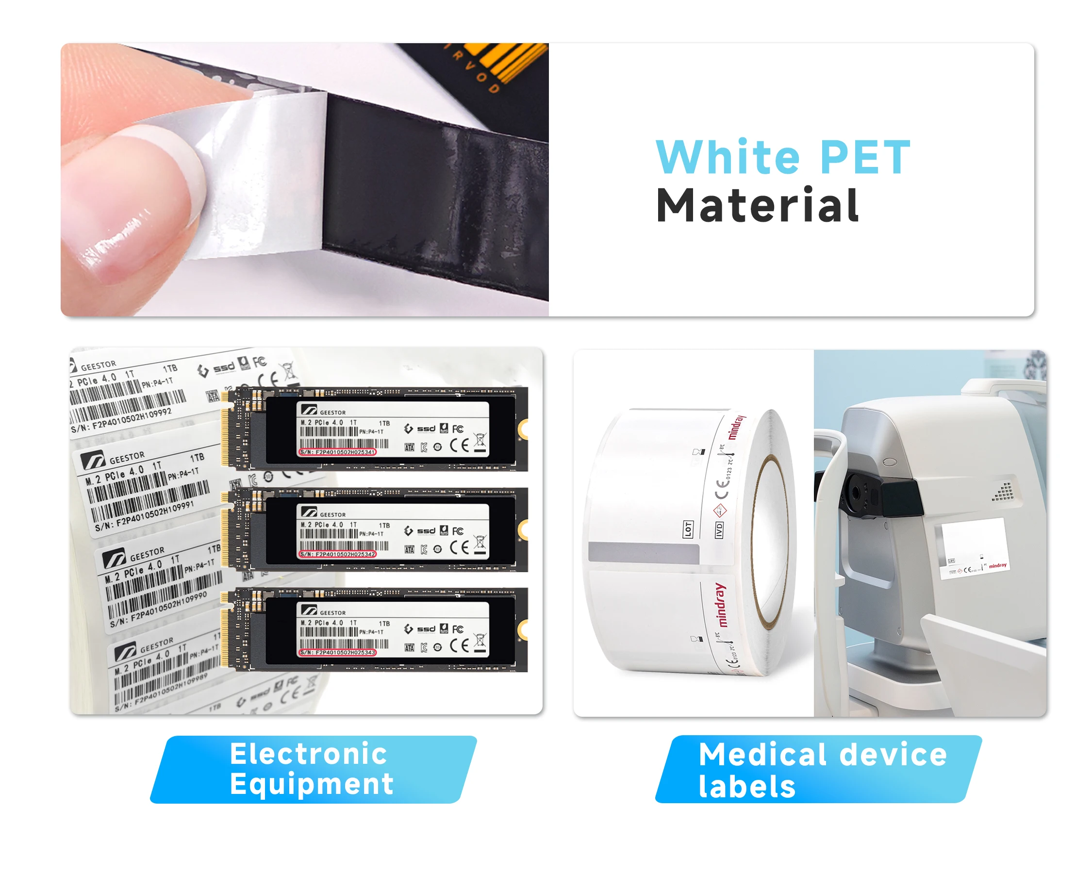 Custom High-temperature Warning Label Electrical Sticker Resistant ...