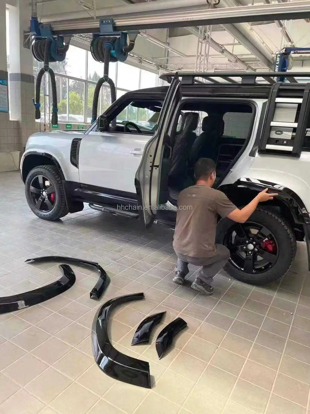 For 2020 Land Rover Defender 110 90 Car Exterior Trim Bodykit Glossy ...