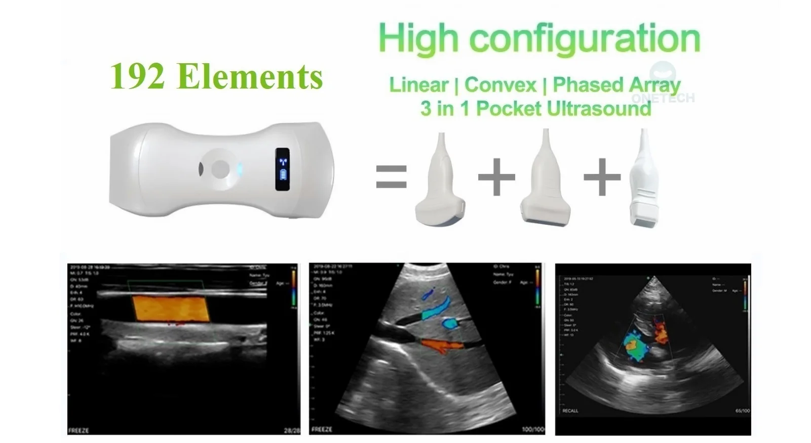 B26G 192 Elements - Portable Ultrasound Machine for Human Use