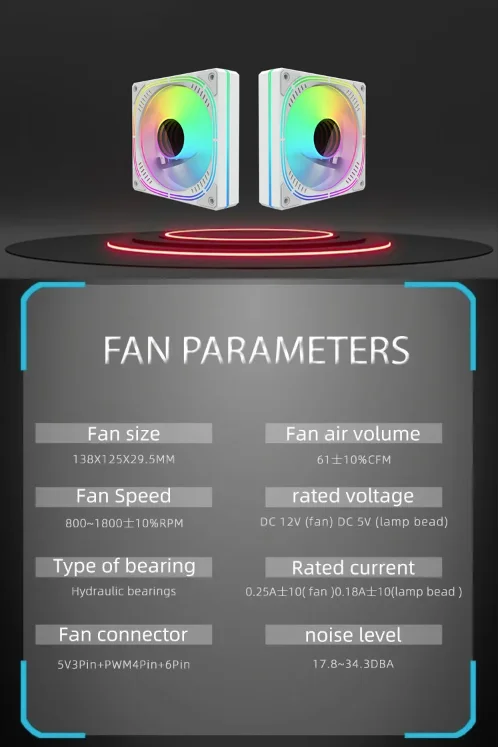 Custom 120mm Prism Fan Argb Super Oem Computer Case Air Cooler Fan 4 ...