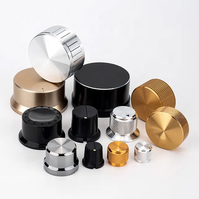 Custom Round Potentiometer Amplifier Aluminum Rotary Switch Audio ...
