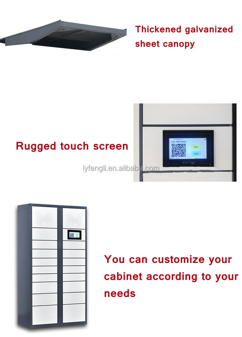 Rainshed Canopy Intelligent Storage Parcel Locker Outdoor Smart Post ...